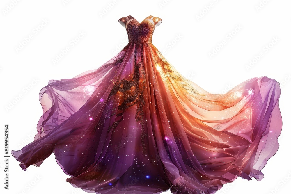 A glamorous gala event with attendees flaunting their wealth through ...