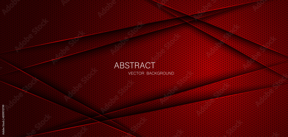 Abstract red steel mesh background with red glowing lines with free ...