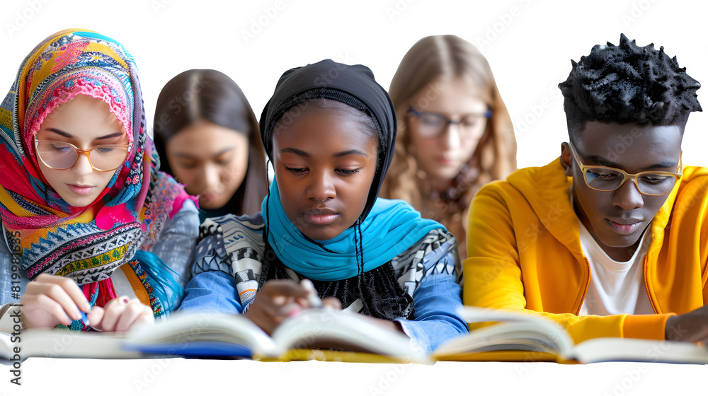 Religious group study isolated on a transparent background, PNG, Ai ...