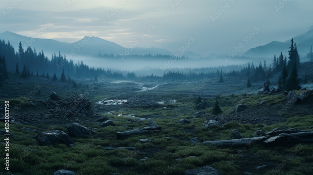 Devastating Impact: Wide-Angle View of Deforestation's Grim Reality ...