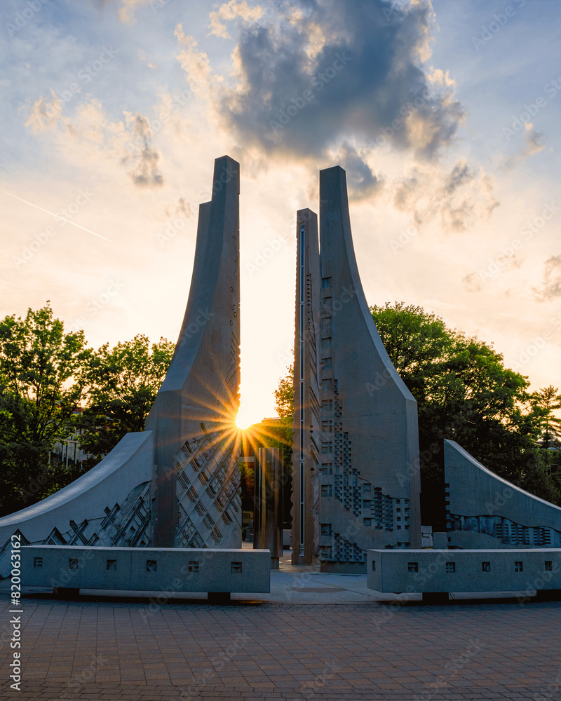 Purdue Mall Water Sculpture, also known as the Purdue University ...