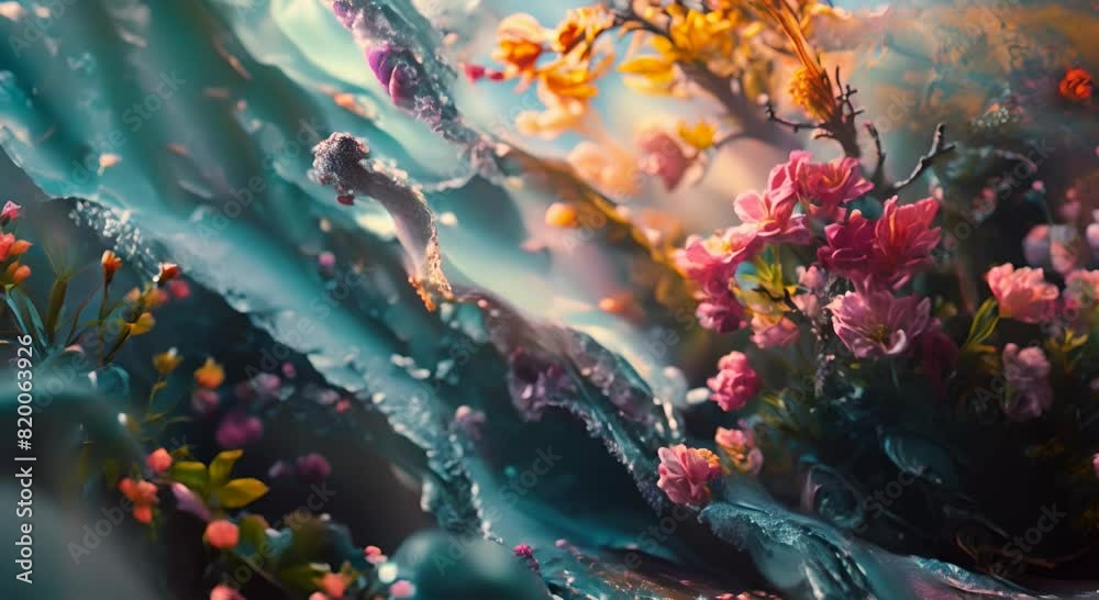 Explore the depths of abstraction captivating scene set against a ...