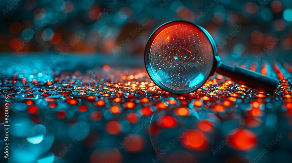 Image of a magnifying glass focused on a specific target Demonstrates ...