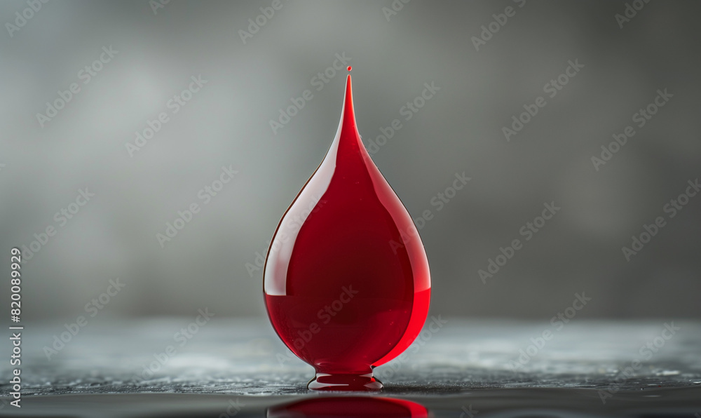 Approach to the theme of World Blood Donor Day through a graphic with a ...