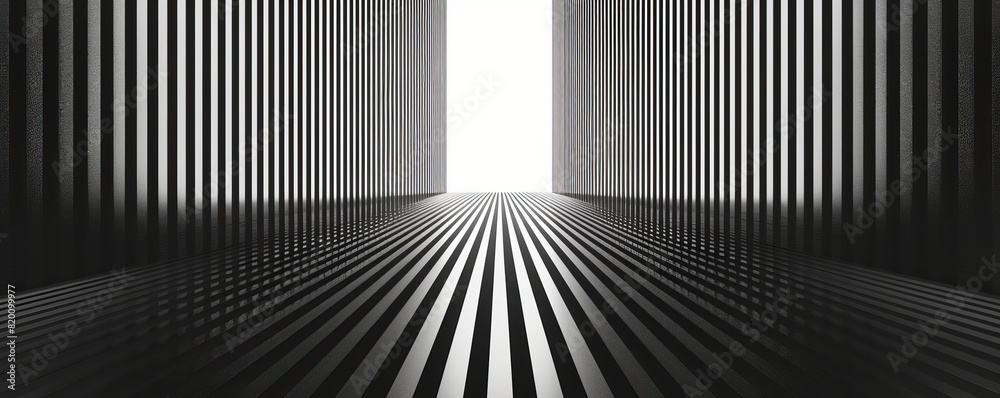 1905 03 Geometric of Parallel vertical and horizontal lines in black ...