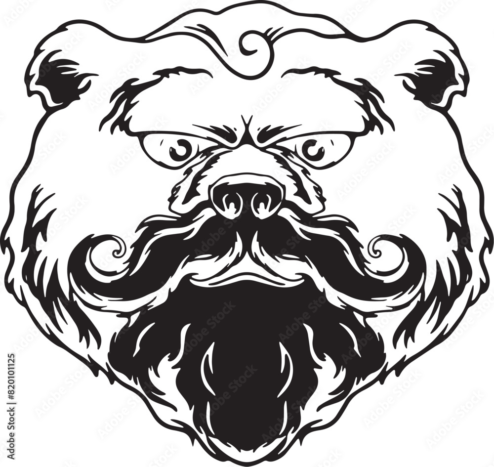 tiger tattoo vector clipart illustration Stock Vector | Adobe Stock