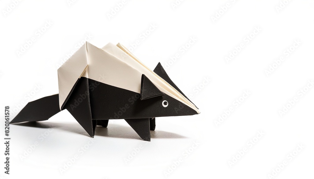 wildlife and nature concept paper origami isolated on white background ...