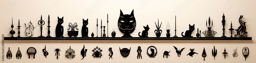 Minimalistic paper forms and icons in a simple style. Animated GIFs for ...