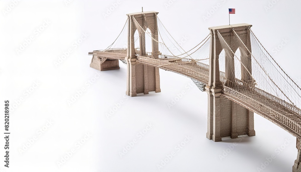 human made wonders of the world concept paper origami isolated on white ...