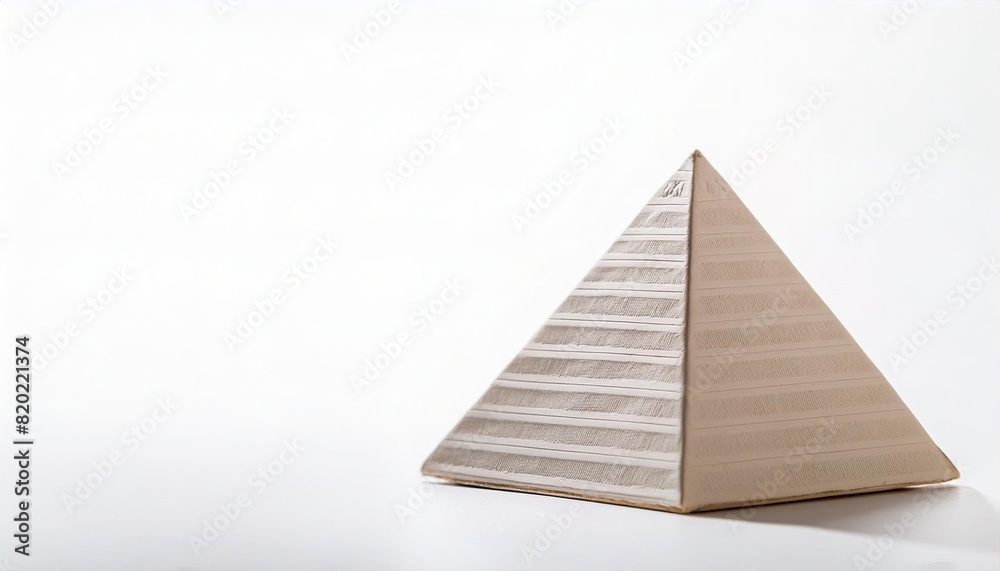 human made wonders of the world concept paper origami isolated on white ...