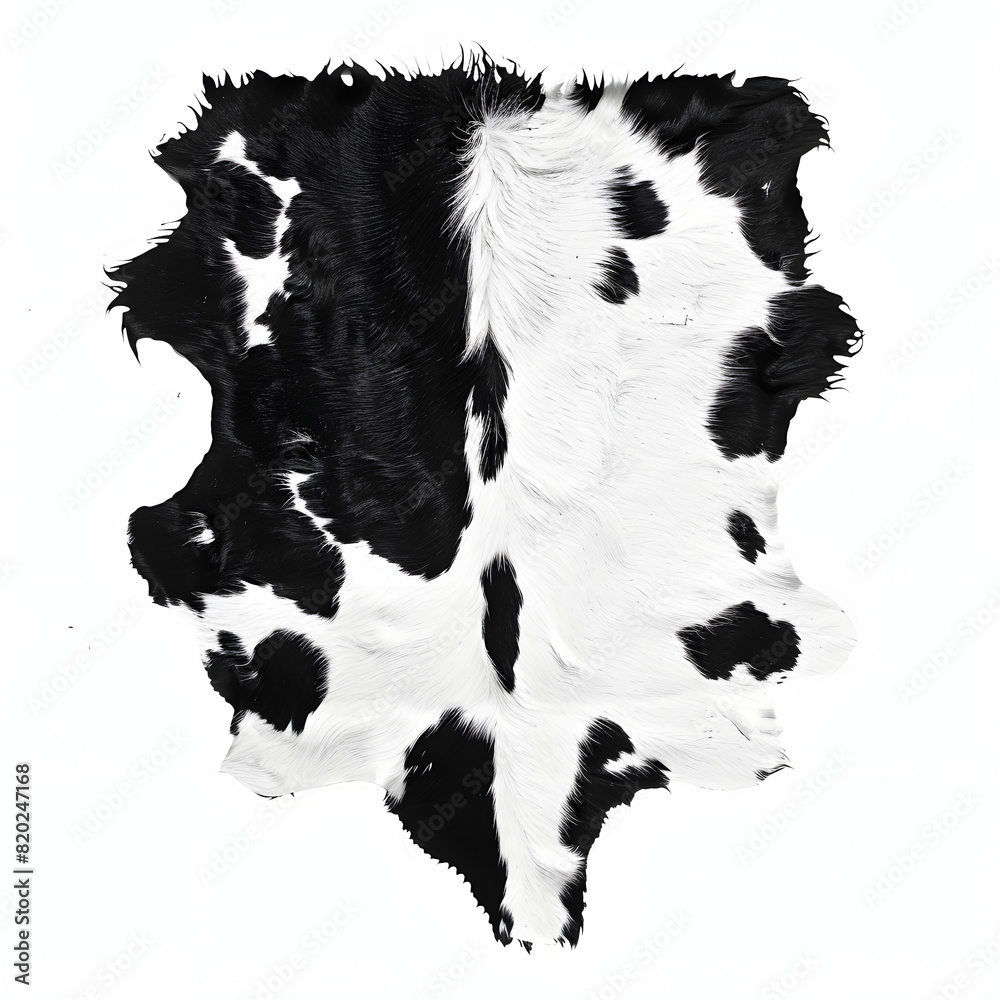 Black and white cow skin texture. - smooth surface isolated on white ...