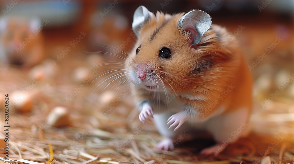 Award Winning national geographic Minimal style, 3D roly poly hamsters ...