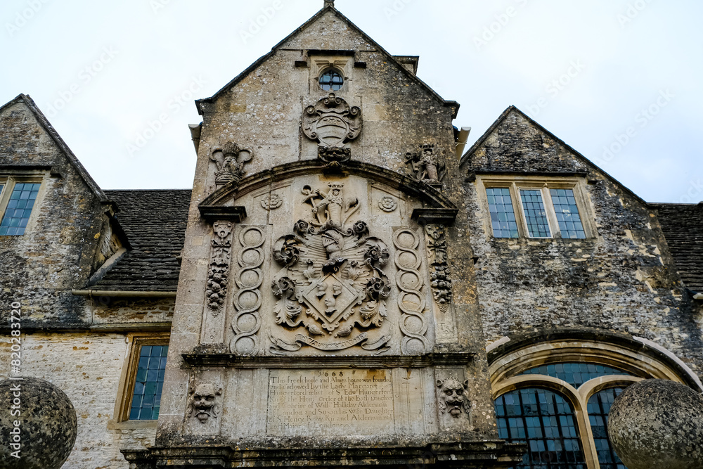 Corsham, Wiltshire, England, UK - 08.04.2024. View of The 17th century ...