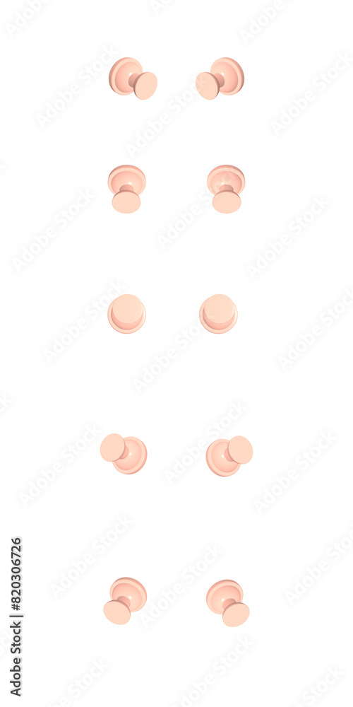 set of 3d red pin on transparent background, PNG transparent, isolated ...