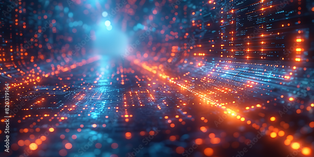 Vibrant Cyber Threat Image: Computer under Attack with Text Overlay ...