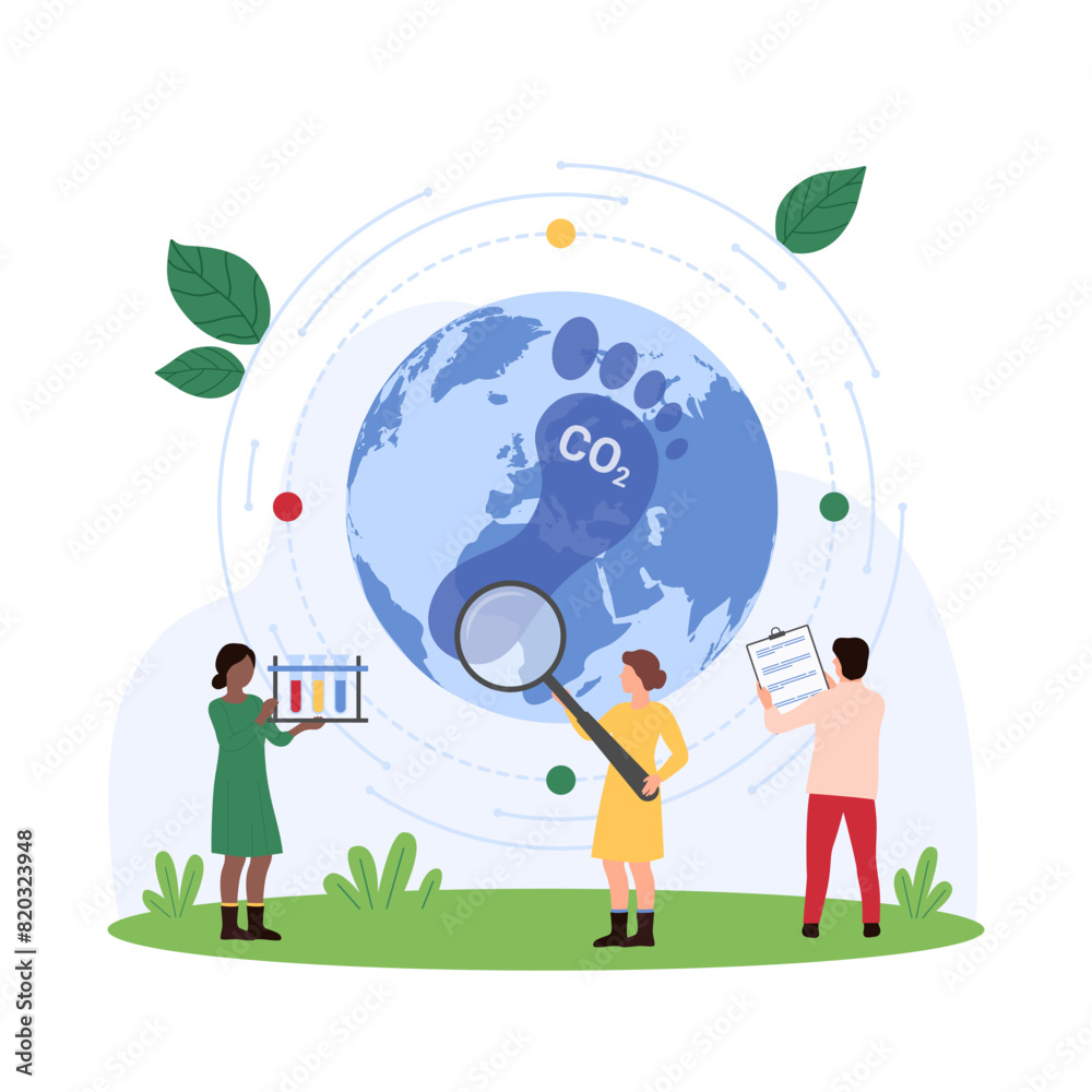 Carbon footprint impact analysis, global environmental pollution with ...