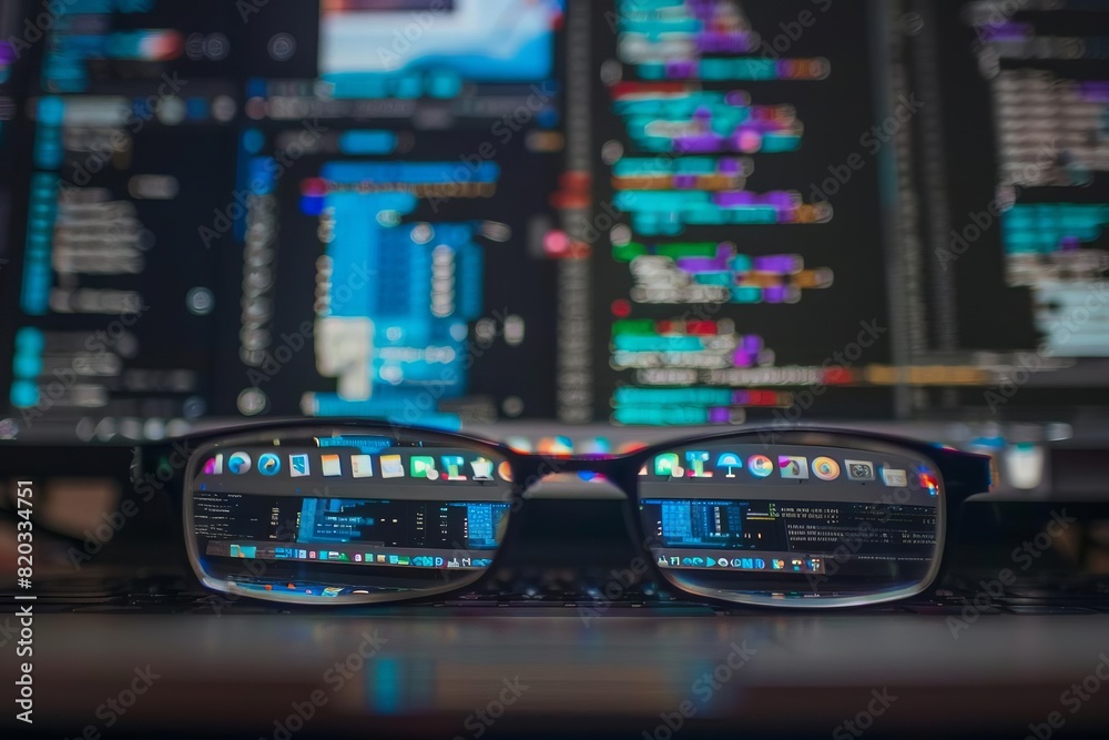 Code Debugging Front View Emphasizing Error Analysis And Solution Finding Digital Tone