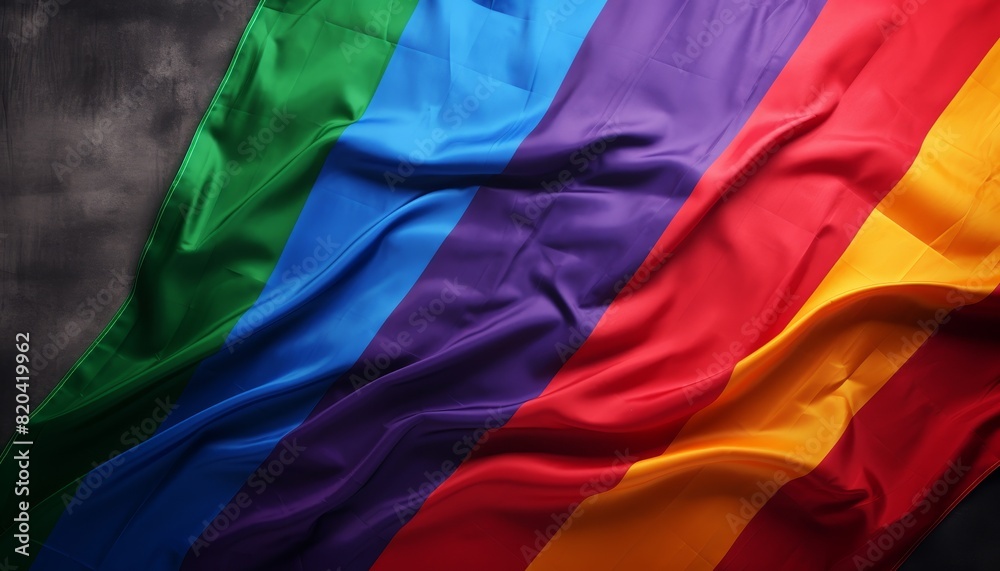 Rainbow LGBT pride flag. Symbol of diversity and tolerance. Stock ...