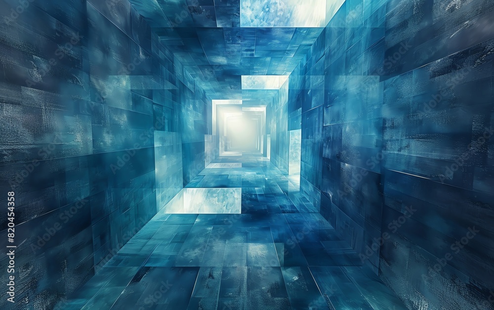 Tesseract Abstract background A fourAbstract backgrounddimensional ...