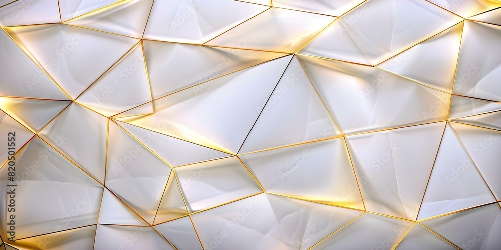 Islamic-inspired Geometric Gold Lines on White Background: A Fusion of ...