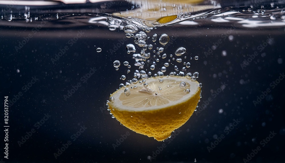 lemon Small water bubbles submerged in water, wallpaper texture ...