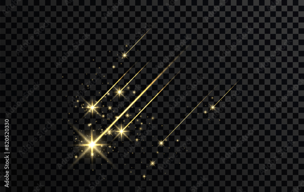 Effect sparkling stars light burst explosion, flickering and flashing ...