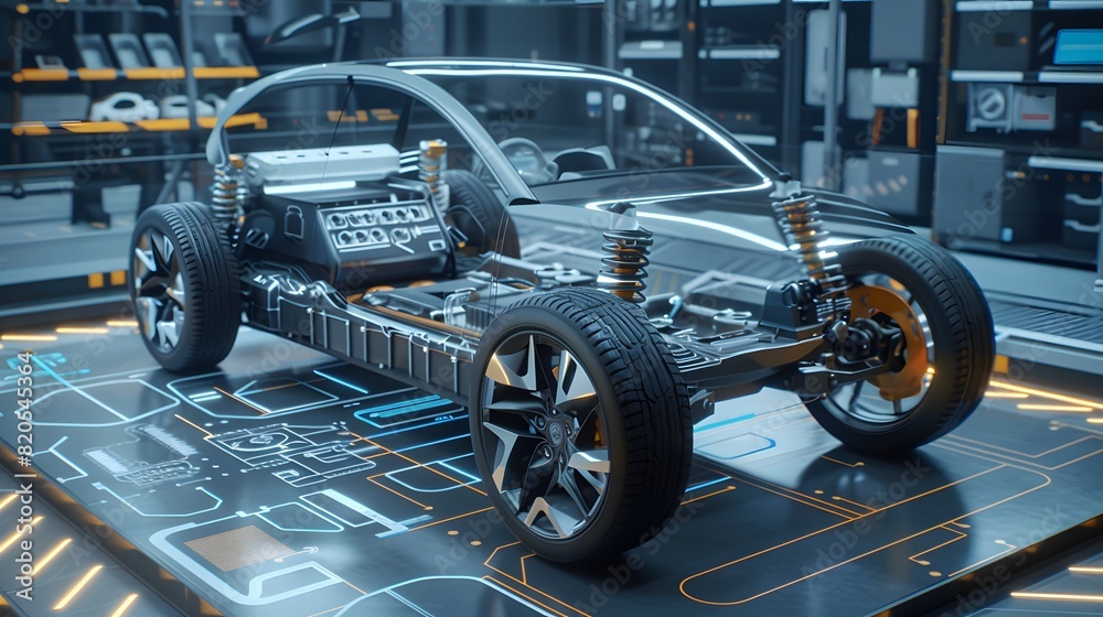 A visual representation of the lifecycle of an electric vehicle, from ...