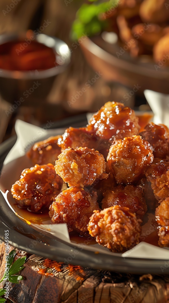 Rocky Mountain oysters, fried bull testicles, served with dipping sauce ...