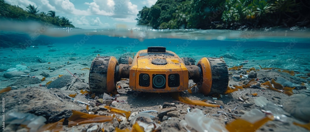 Equipped with advanced sensors, the robot assists in disaster scenarios by swiftly detecting ...