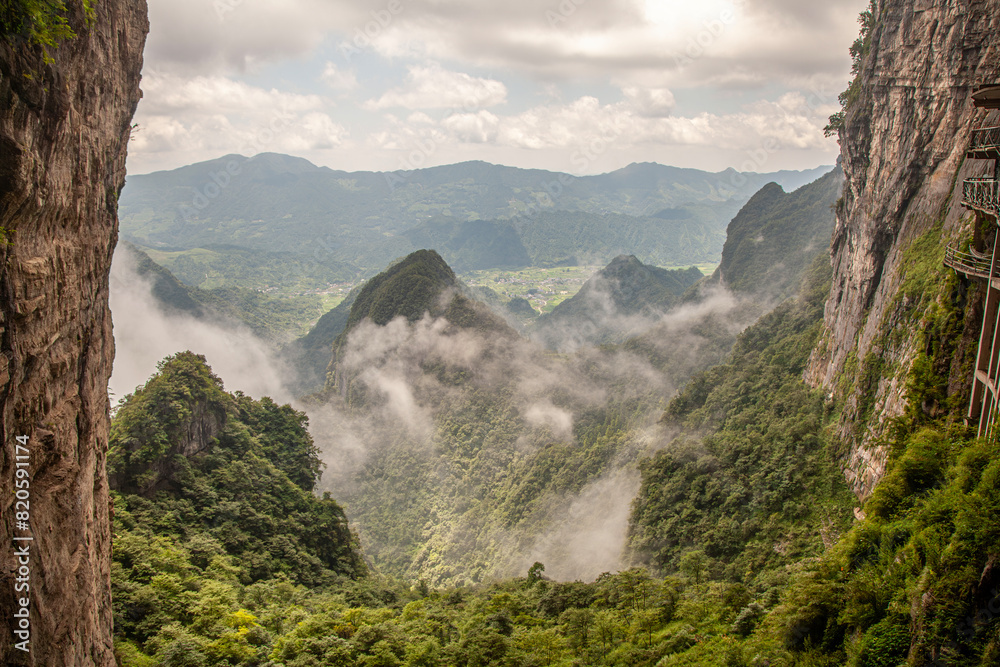 Tianmen Mountain - Heaven's Gate Mountain is a mountain located within ...