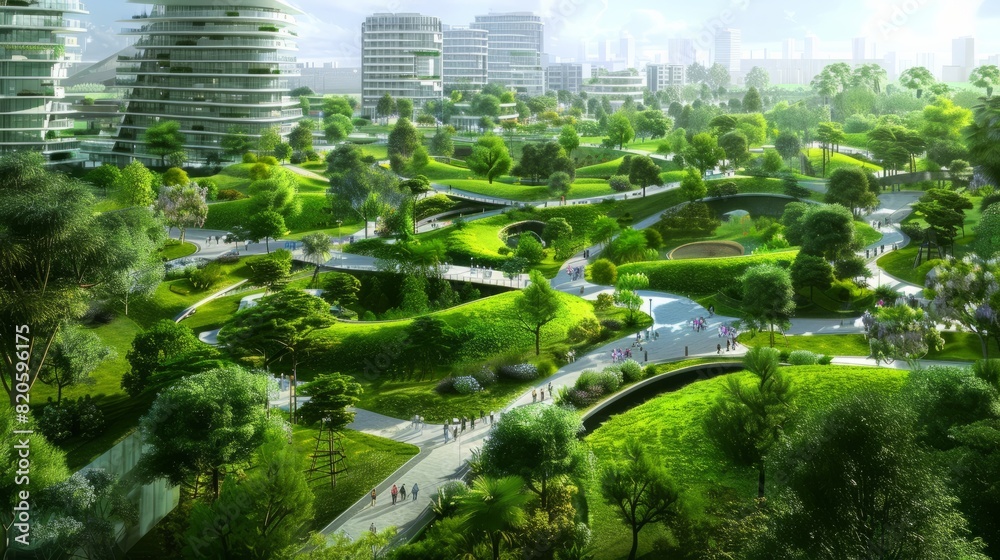 Incorporating parks and public spaces, this urban design showcases ... Incorporating parks and public spaces, this urban design showcases ...