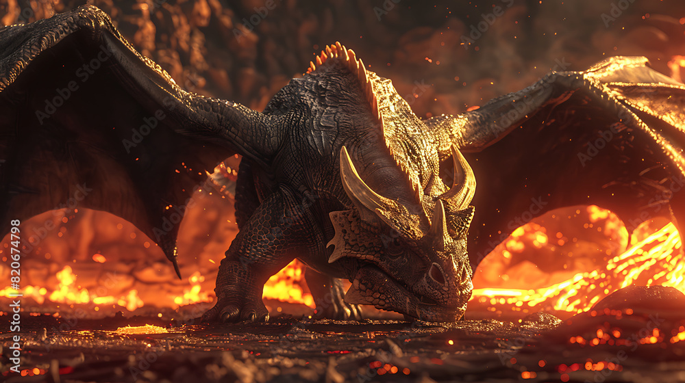 Dragons, with their powerful wings, fiery breath, and majestic scales ...