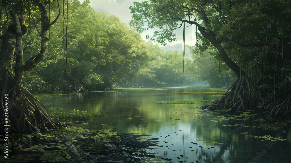 Quiet swamps, intricate roots and brackish waters provide a haven for ...