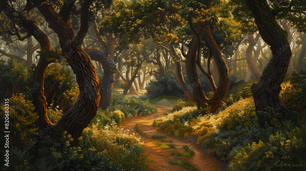 By treading a path through the wild forest of imagination, where dreams ...