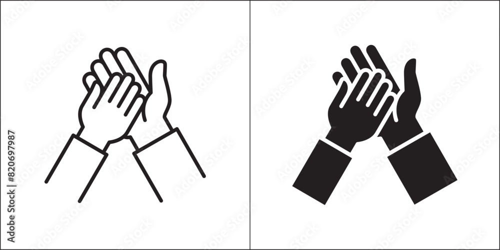 Helping hand icons. Lend a hand symbol. Icon for charity, donation ...