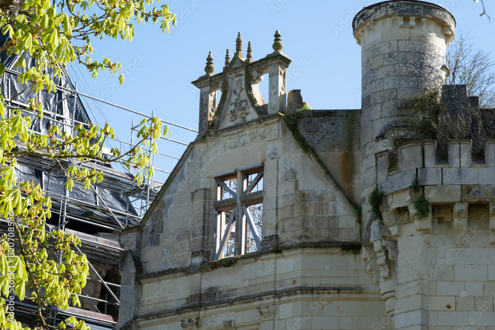 Renaissance castle of La Mothe-Chandeniers, France. A RENAISSANCE ...