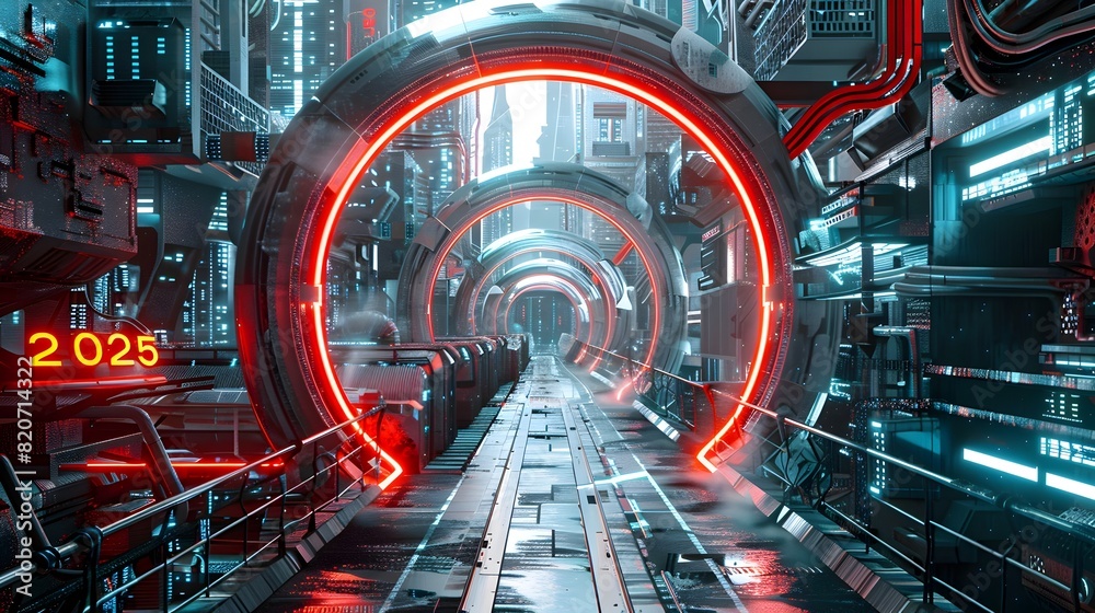 2025: A Glimpse into the Future with High-Tech Mecha Design Stock ...