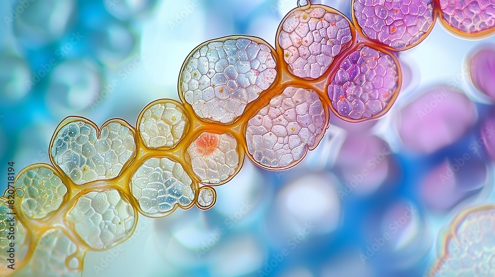 Science microscopic background, Microscopic view of various types of ...