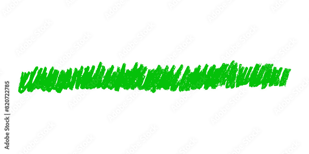 green hidden stroke. obliterate mark. erase mark. overlay mark ...