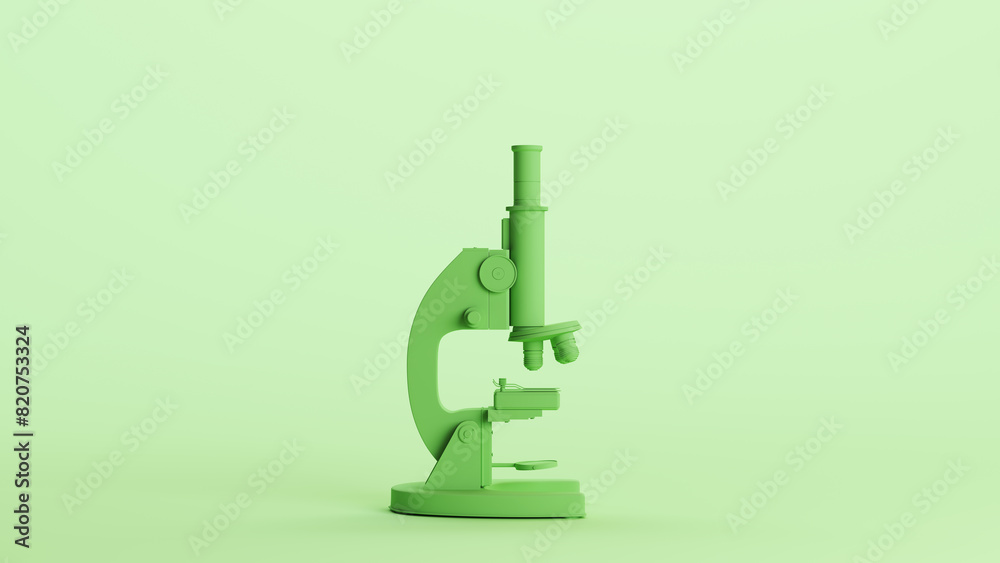 Green microscope science laboratory lab equipment research soft tones ...