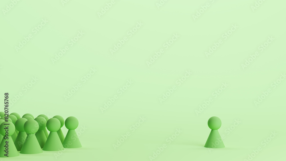 Green business leader leadership manager corporate recruitment teamwork ...