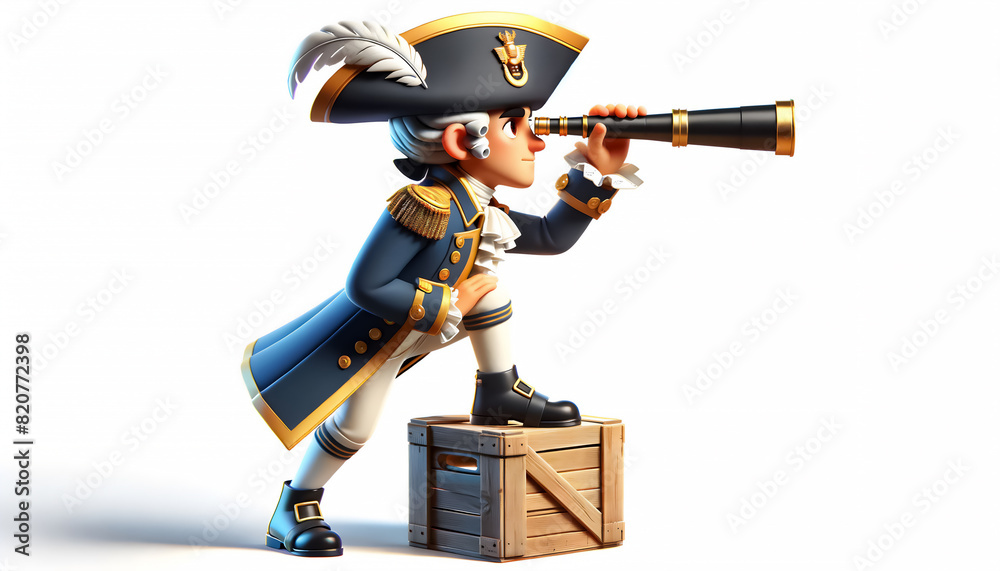 Create Compelling Content: 3D Cartoon - Sailor Officer (Traditional ...