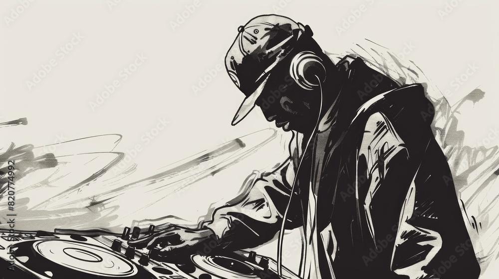 One rappers, rasta dj, graffer, bboy, old school hip hop, rap attack ...