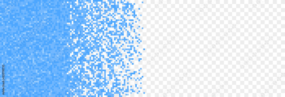 Vector pixel background png. Blue pixel banner png. Banner for design ...