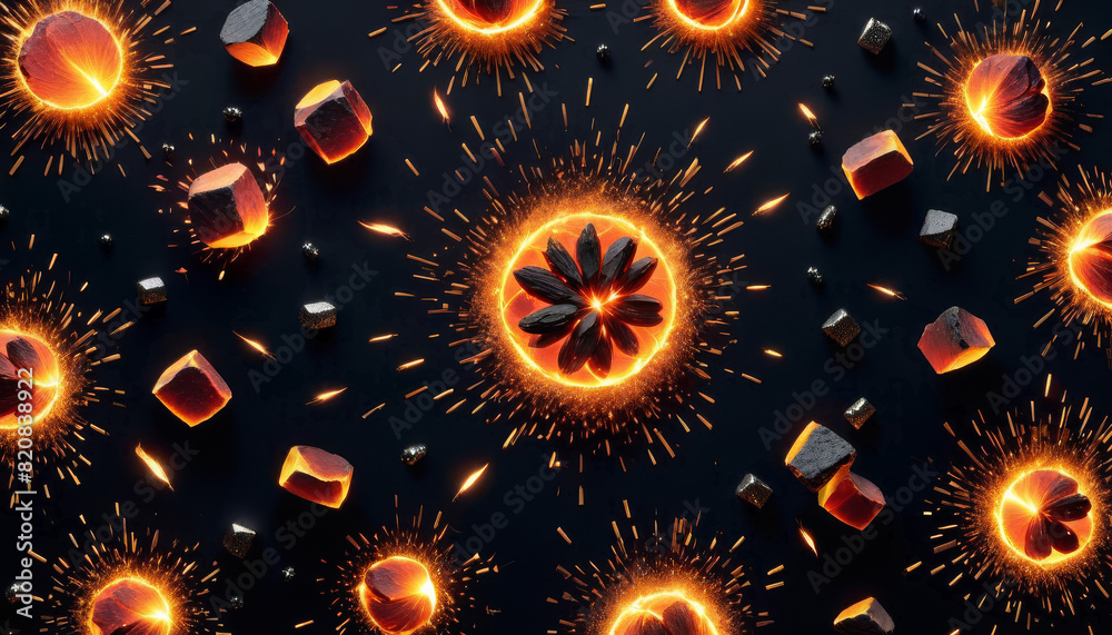 fire lights particles embers sparks glitter background dark abstract ...