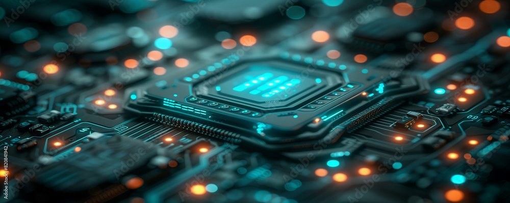 Abstract concepts of cybersecurity technology and digital data ...