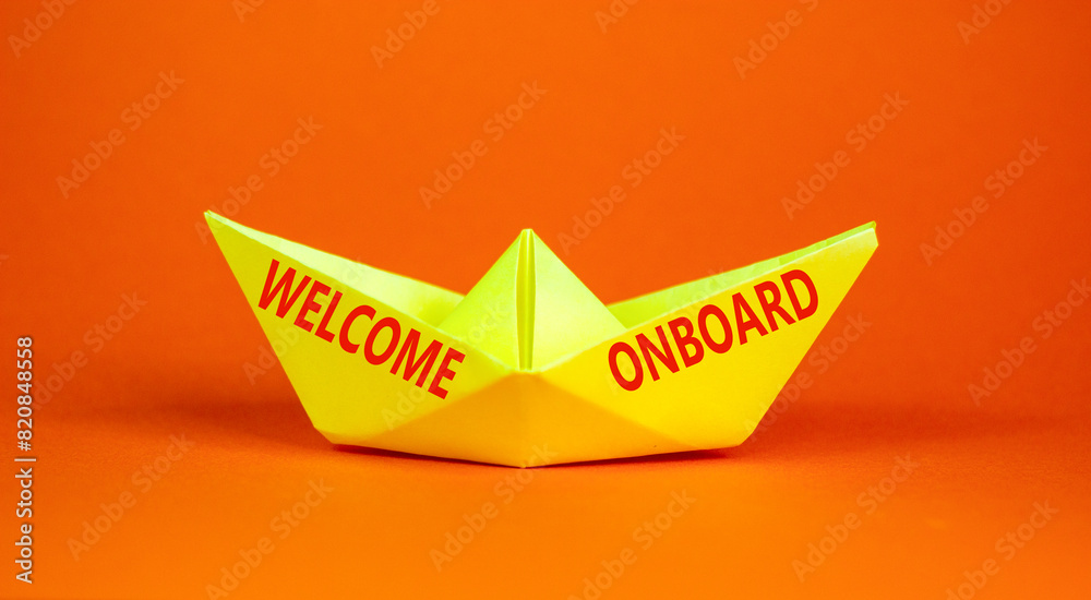 Welcome onboard symbol. Concept words Welcome onboard on beautiful ...