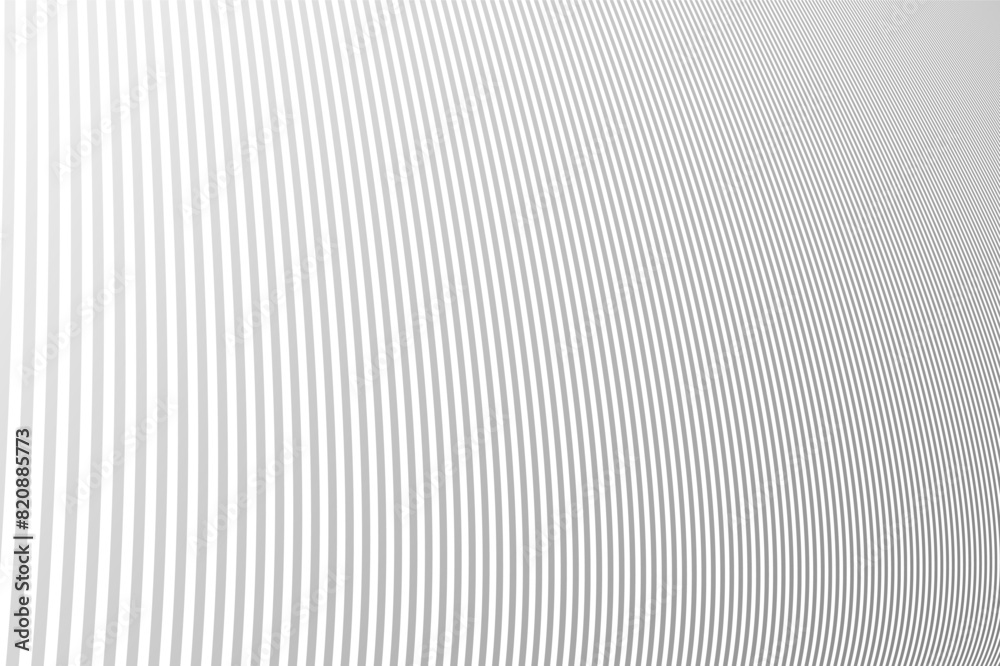Light grey lines in 3D perspective vector abstract background, dynamic ...