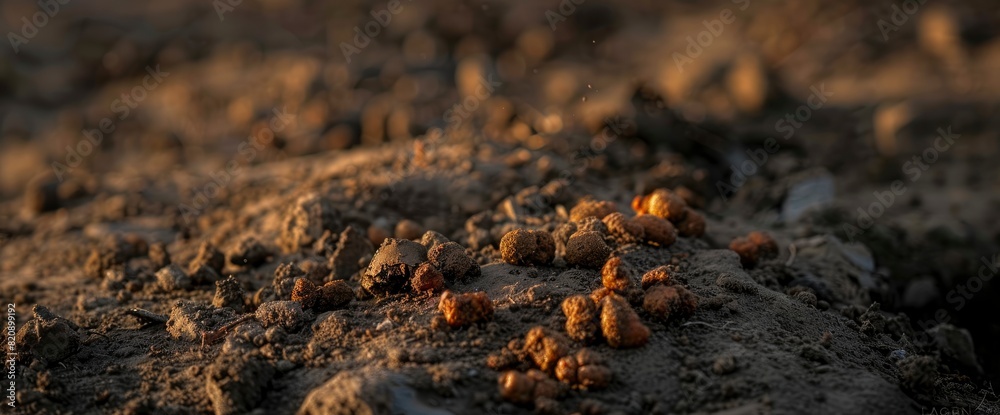 Dry Dog Poop On The Ground, A Common Sight In Outdoor Areas, Standard ...