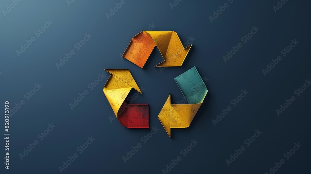 2005 12 Cubism of Logo design for a recycling company.,on a solid ...